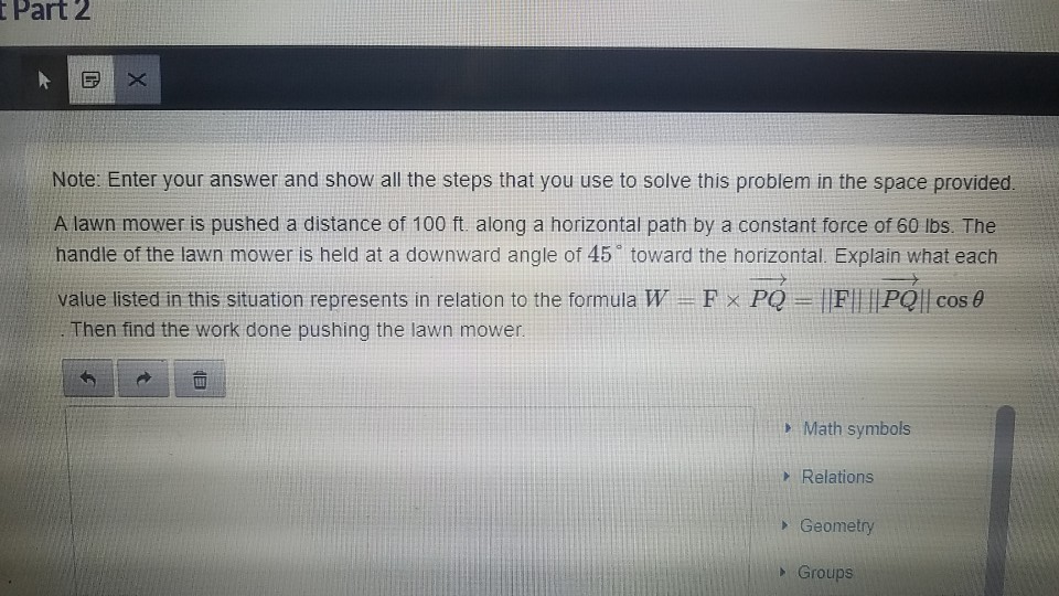 Solved Note: Enter your answer and show all the steps that | Chegg.com