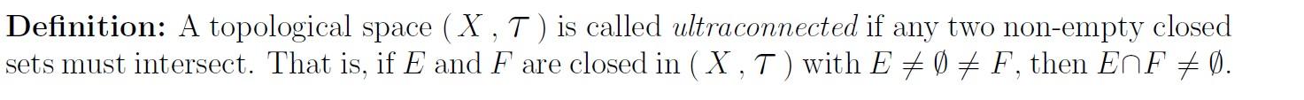 Solved Definition: A topological space (X,τ) is called | Chegg.com