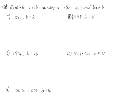Solved do Rewrite each number in the indicated base b 7) | Chegg.com