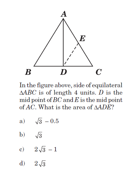 Solved In the figure above, side of equilateral \\( | Chegg.com