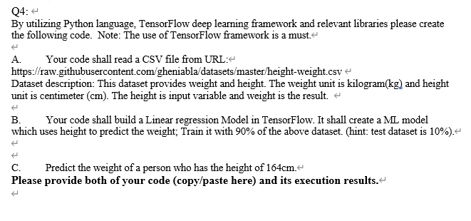 Solved Q4: الب By utilizing Python language, TensorFlow deep | Chegg.com