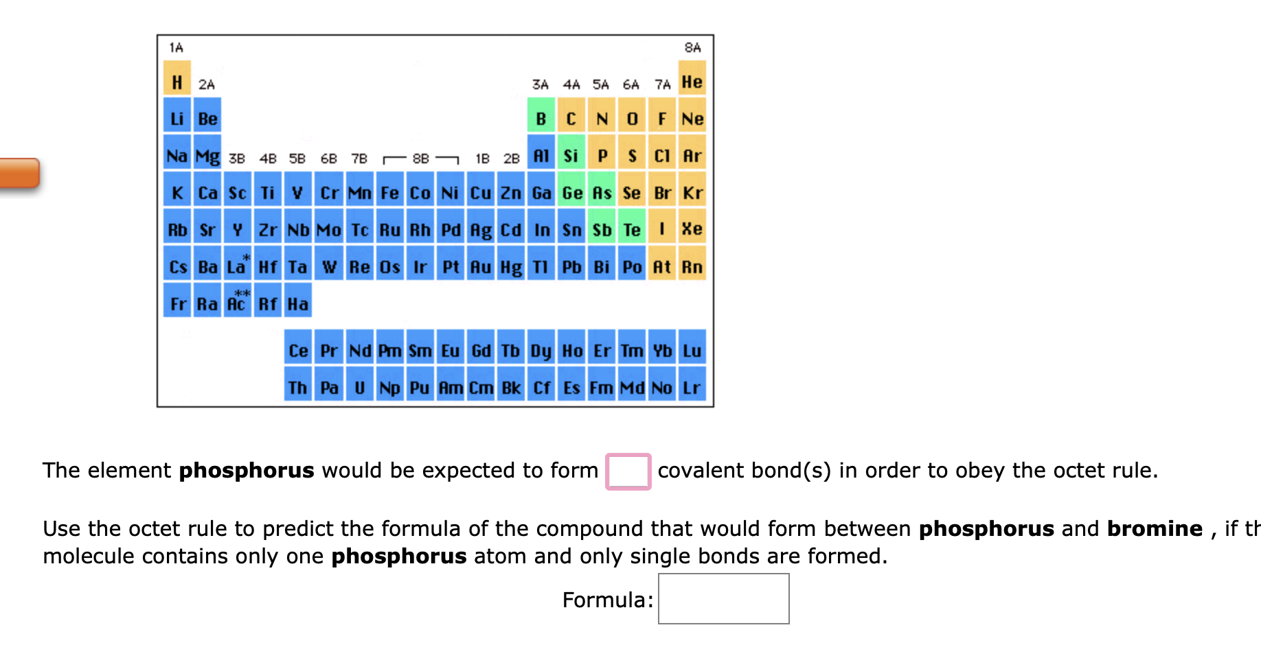 Solved The element arsenic would be expected to form | Chegg.com