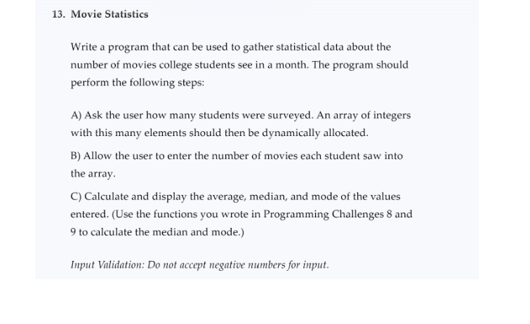 Solved Write a program that can be used to gather | Chegg.com