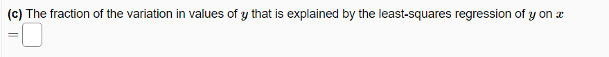 Solved (x,y) variables were observed from a sample. From the | Chegg.com
