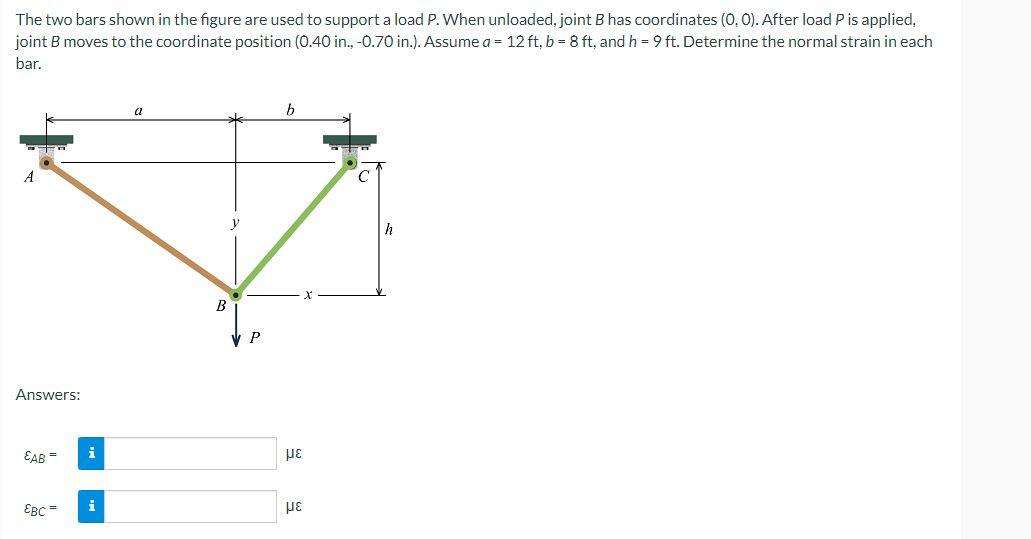 [Solved]: The two bars shown in the figure are used to sup
