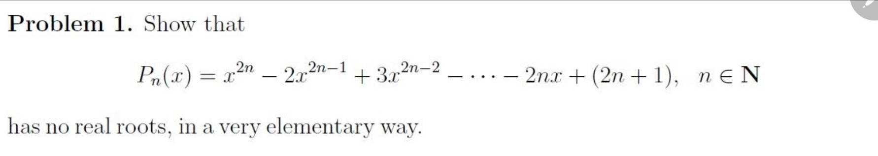 Solved Problem 1. Show that | Chegg.com