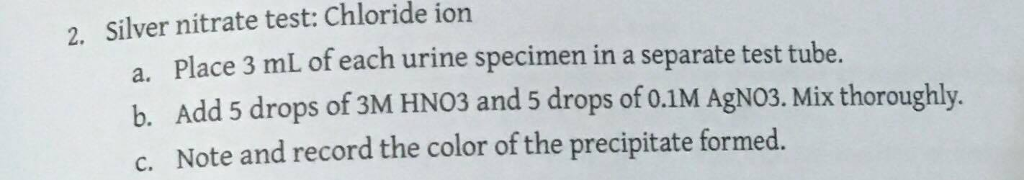 Solved 1. What is the role of Nitric acid in the test | Chegg.com