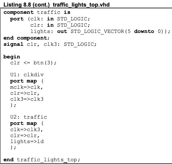 Solved This is traffic light vhdl code, can you compile and | Chegg.com