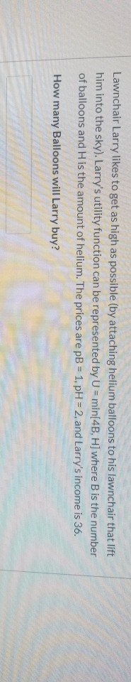 Solved Lawnchair Larry likes to get as high as possible (by | Chegg.com