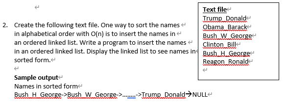 Solved Text file Trump Donald 2. Create the following text | Chegg.com