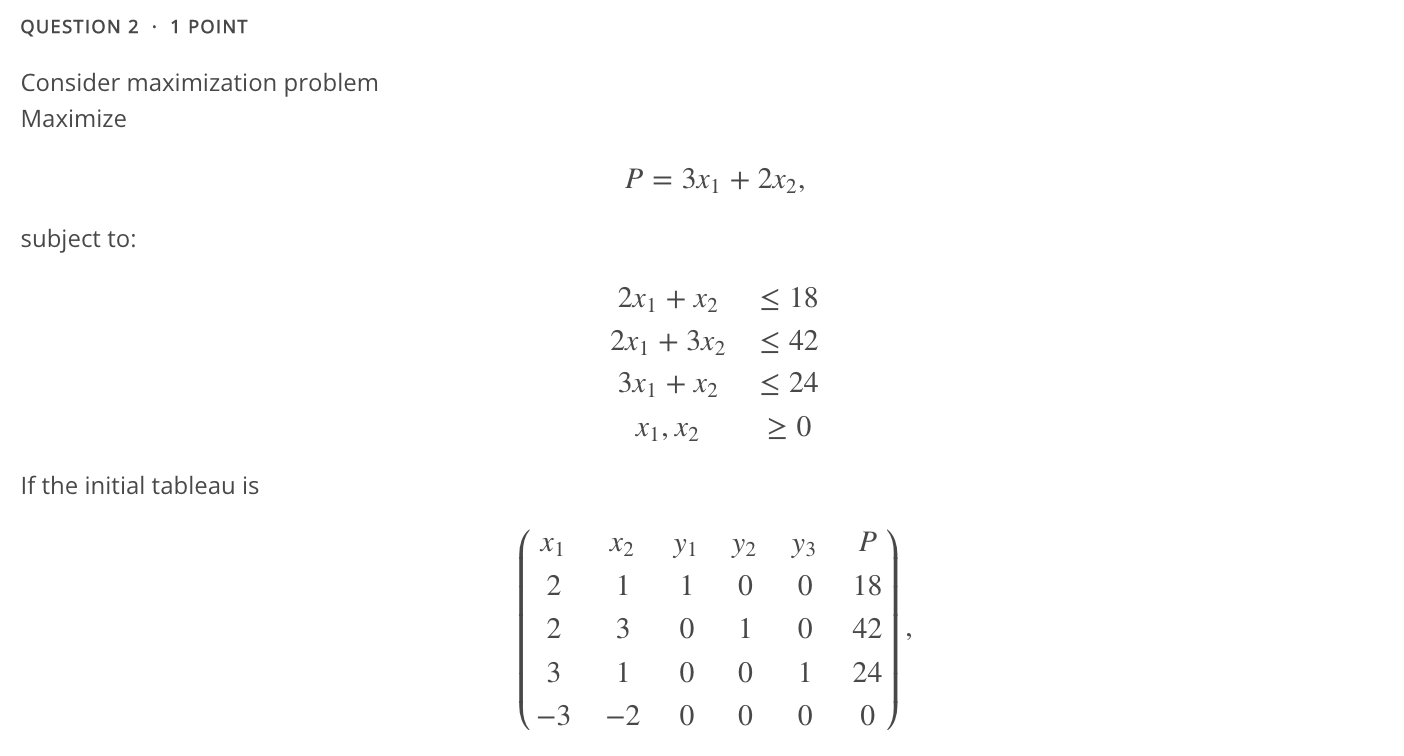 Solved Consider maximization problem Maximize P=3x1+2x2, | Chegg.com