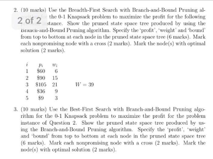 Solved 2. (10 marks) Use the Breadth-First Search with | Chegg.com