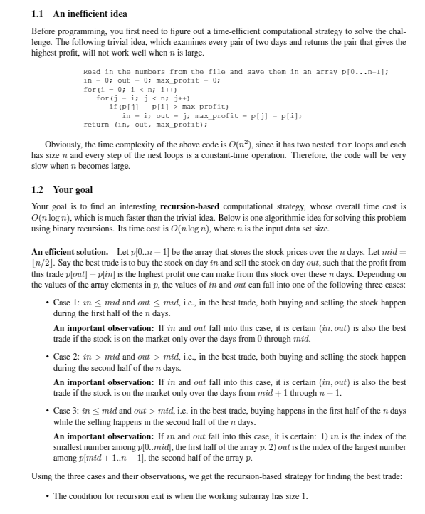 Solved 1.1 An inefficient idea Before programming, you first | Chegg.com