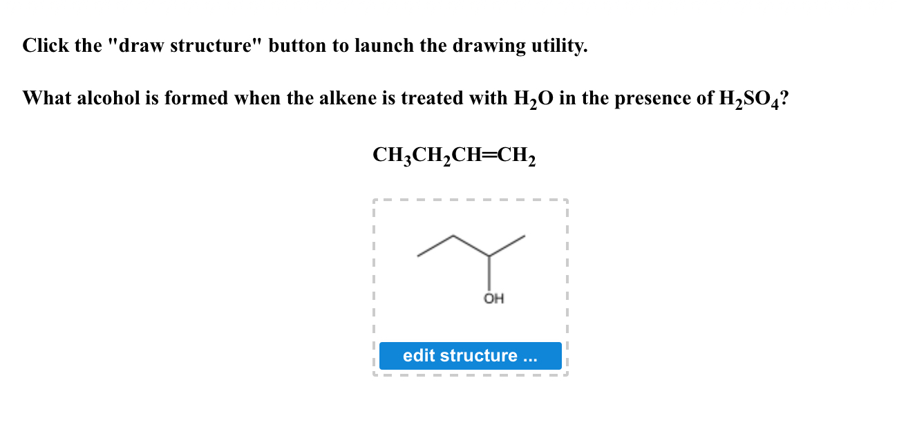 Solved What alcohol is formed when the alkene is | Chegg.com