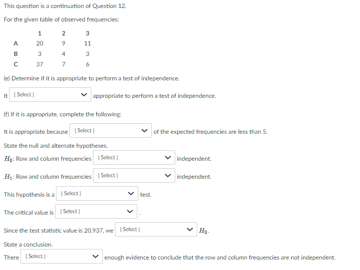 Solved This question is a continuation of Question 12. For | Chegg.com