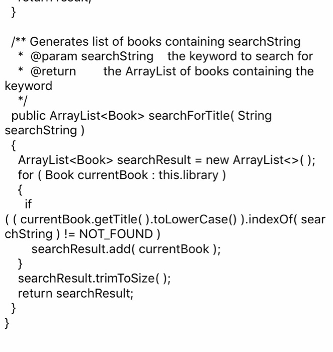 Solved Part 2 Implement the following methods in the | Chegg.com
