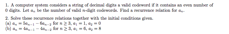 Solved 1 A Computer System Considers A String Of Decimal 
