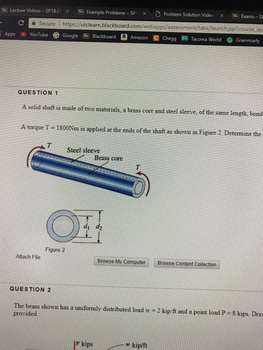 Solved DI Lecture Videos-SP18.E Example Problems-SP 1 D | Chegg.com
