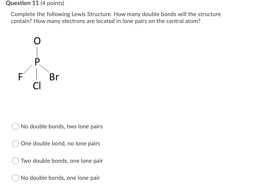 Double Bond Lewis Structure