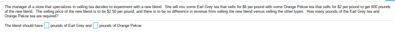 Solved The manager of a store that specializes in selling | Chegg.com