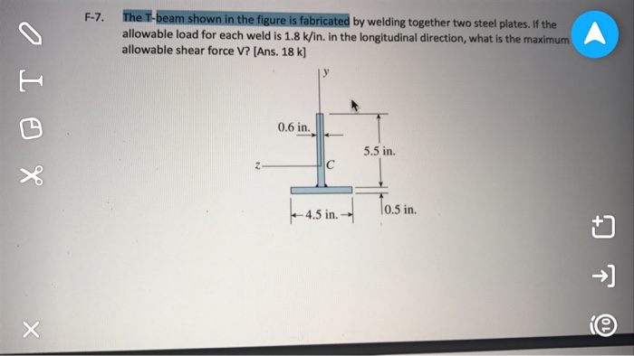 Solved The T-beam shown in the figure is fabricated by | Chegg.com