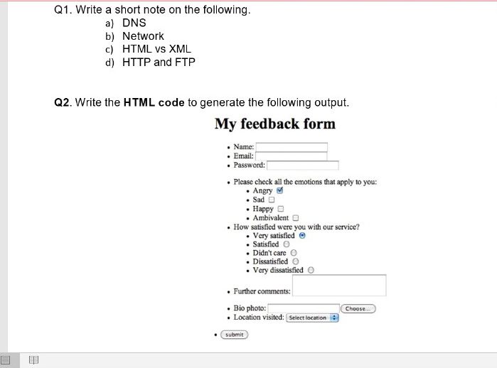 Solved Q1. Write a short note on the following. a) DNS b) | Chegg.com Solved Q1. Write a short note on the following. a) DNS b) | Chegg.com