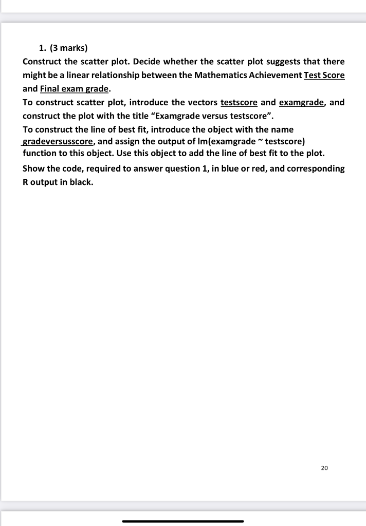 ASSIGNMENT in R (part 3 - SIMPLE and MULTIPLE | Chegg.com