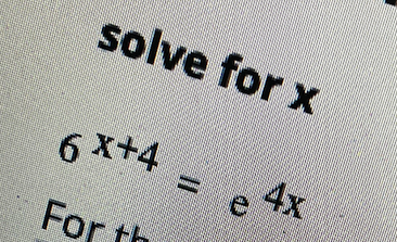 Solved solve for x 6 X+4. = For th 4x | Chegg.com
