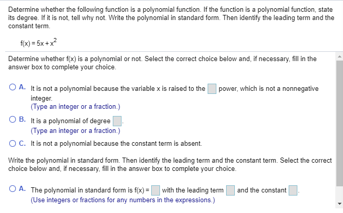 Solved Determine Whether The Following Function Is A