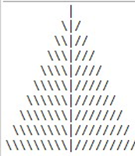 Solved 2) Write a program named Ascii_Tree using a nested | Chegg.com