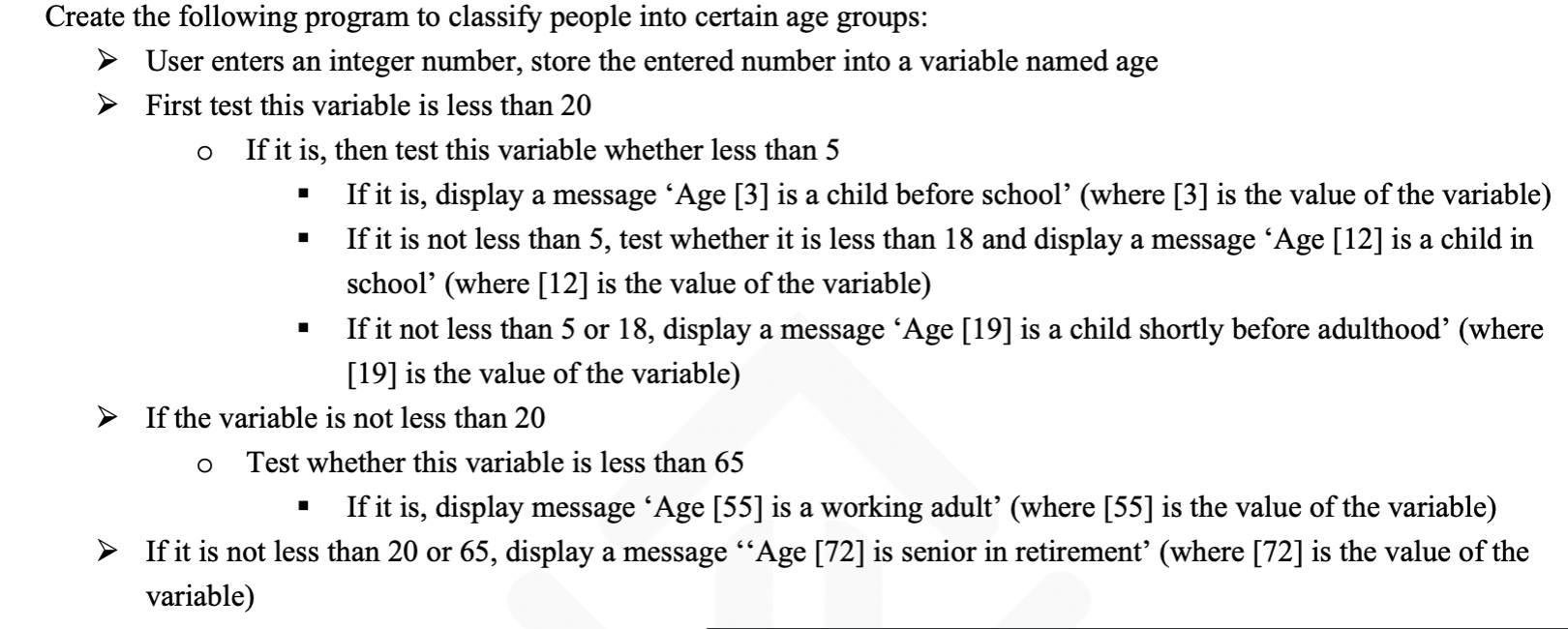 Solved Test this program with the following values using | Chegg.com