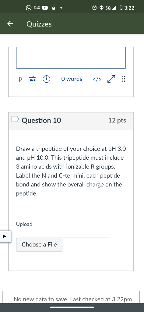 Solved Draw a tripeptide of your choice at pH3.0 and pH | Chegg.com