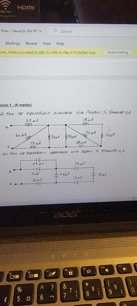 Solved stion 1 - (6 marks ) | Chegg.com