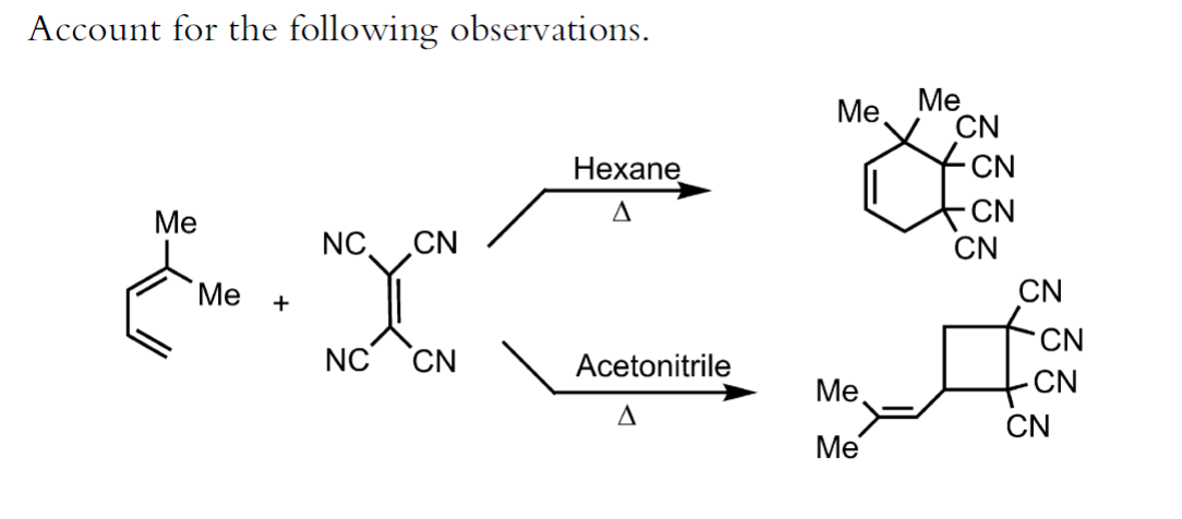 Solved Account For The Following Observations