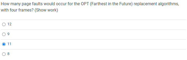 Solved Consider the following page reference string: | Chegg.com