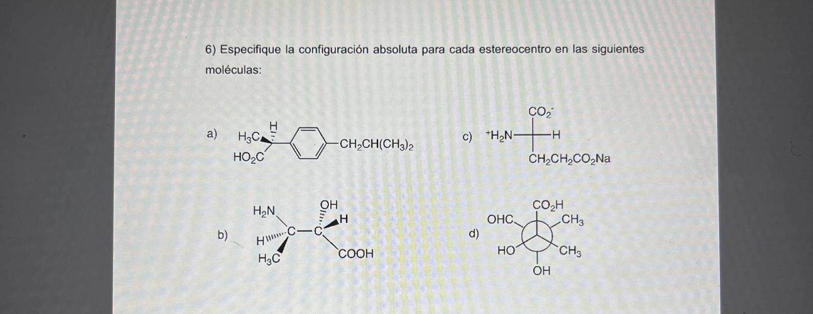 Solved specify the absolute configuration for each | Chegg.com