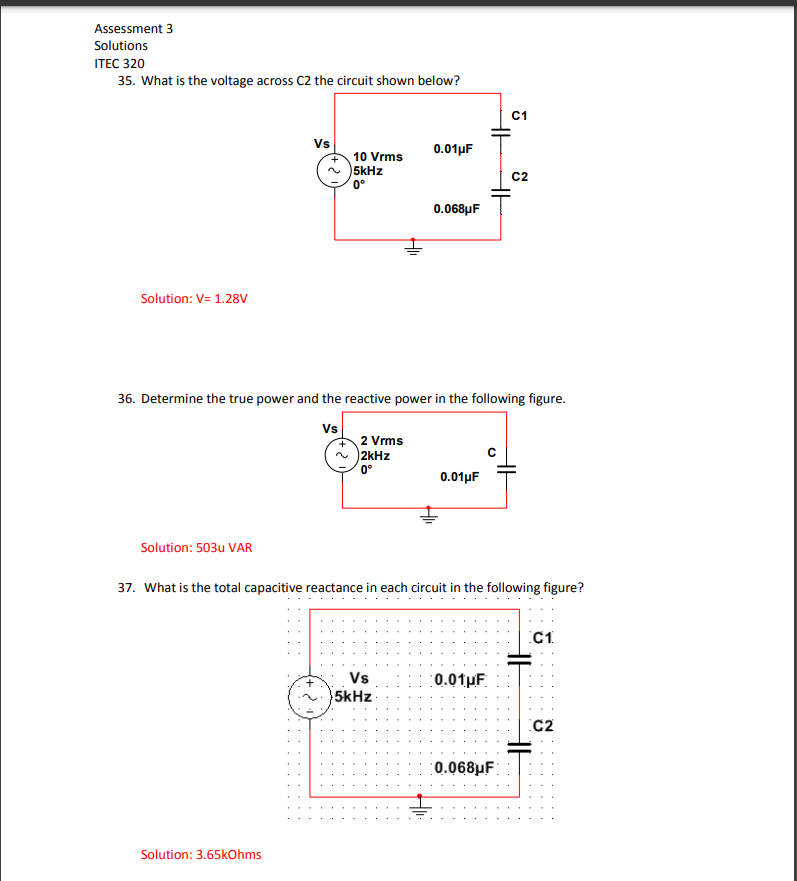 Solved Assessment 3 Solutions ITEC 320 35. What is the | Chegg.com