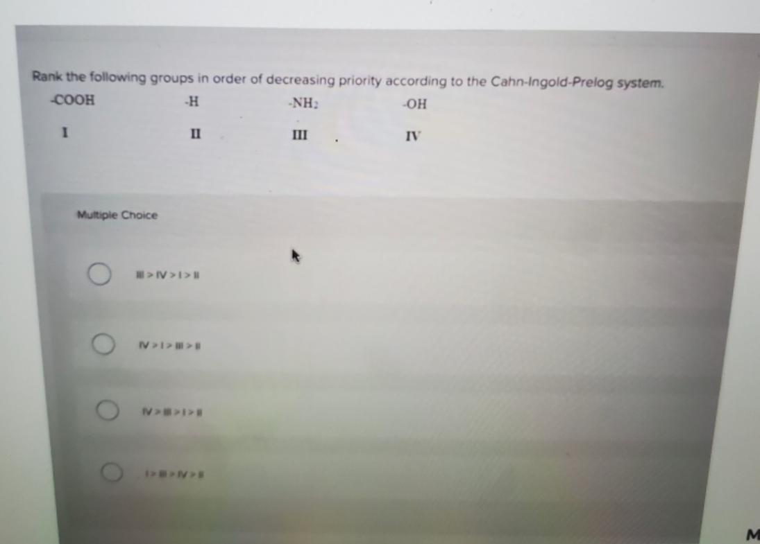 Solved Rank the following groups in order of decreasing | Chegg.com
