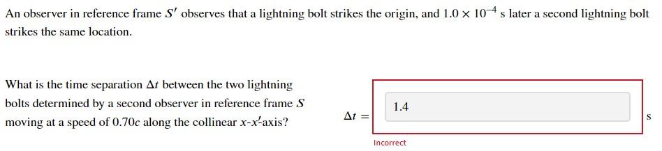 Solved An observer in reference frame S' observes that a | Chegg.com