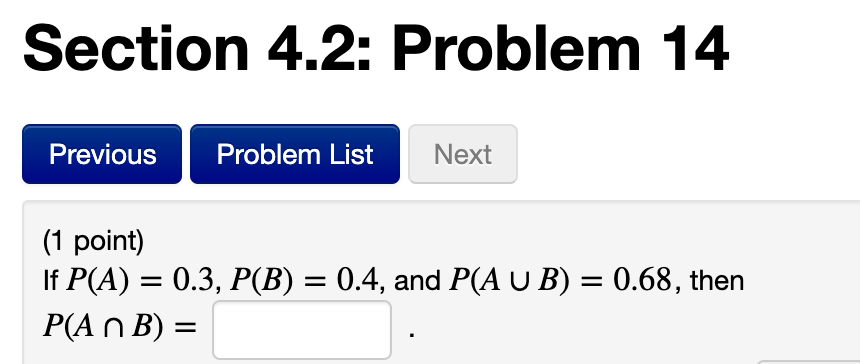 Solved Section 4.3: Problem 3 Previous Problem List Next (1 | Chegg.com