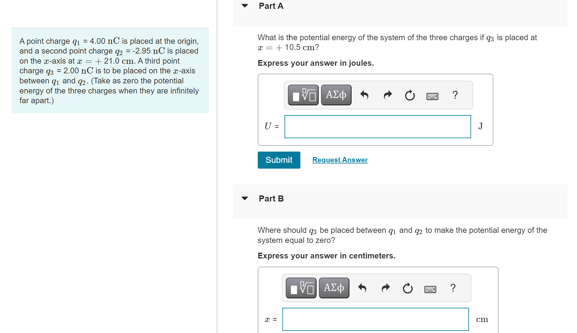 Solved A point charge q1=4.00nC is placed at the origin, and | Chegg.com