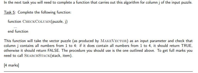 Solved In the next task you will need to complete a function | Chegg.com