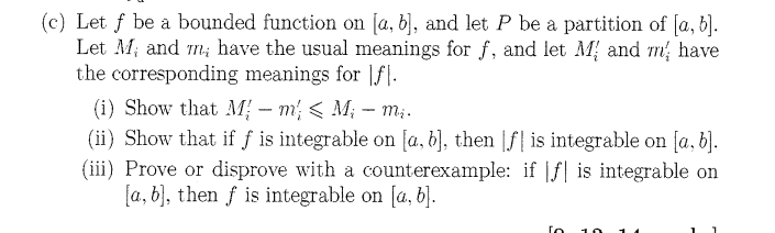 Solved (c) Let f be a bounded function on [a,b], and let P | Chegg.com