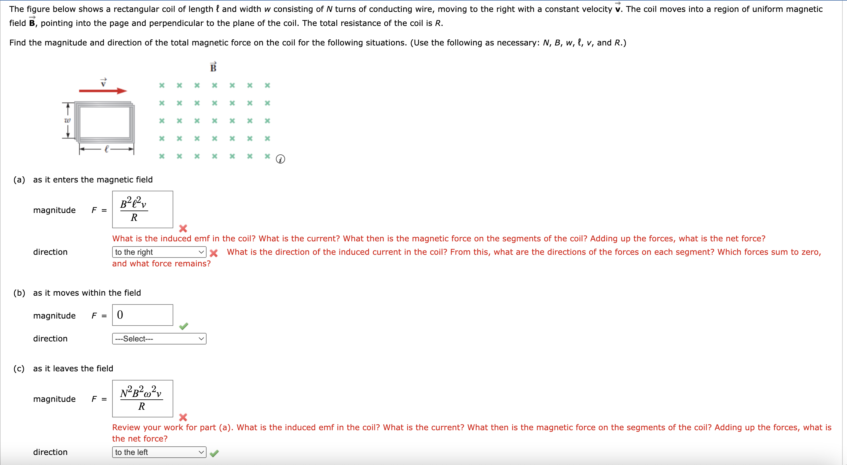 Solved field B, pointing into the page and perpendicular to | Chegg.com