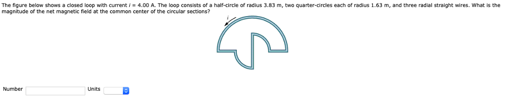 Solved The figure below shows a closed loop with current i = | Chegg.com
