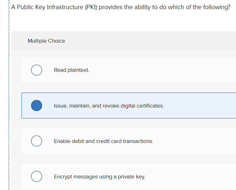 Solved Which of the following is not a good example of how | Chegg.com