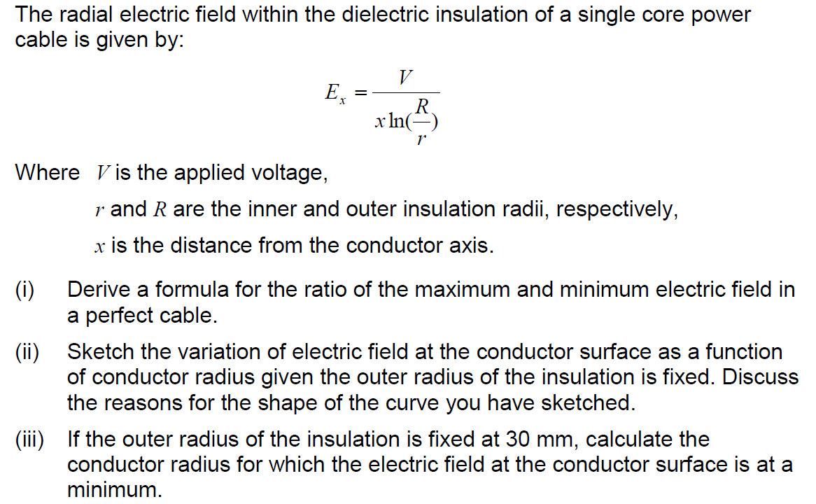 Solved The radial electric field within the dielectric | Chegg.com
