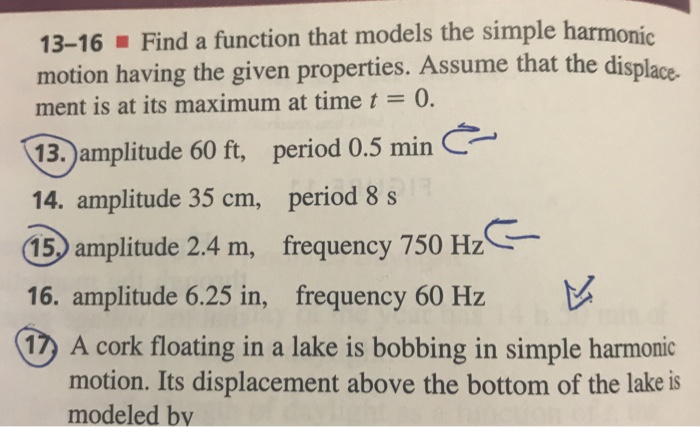 Solved 13-16 Find a function that models the simple | Chegg.com