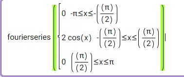 Solved 0 - sxs-11 sle (2) (1) (2) fourierseries 2 cos(x) SXS | Chegg.com