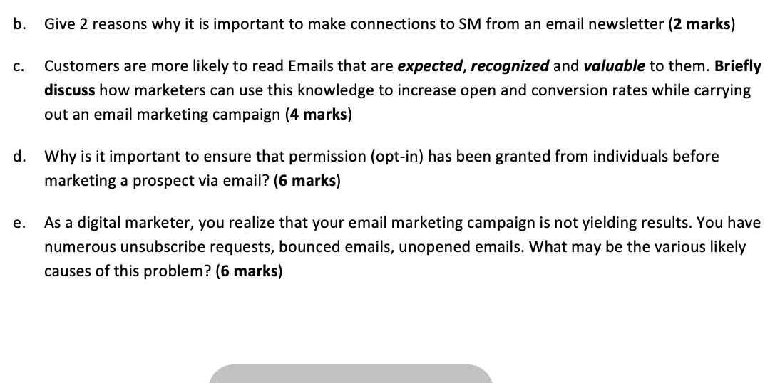 Solved b. Give 2 reasons why it is important to make | Chegg.com